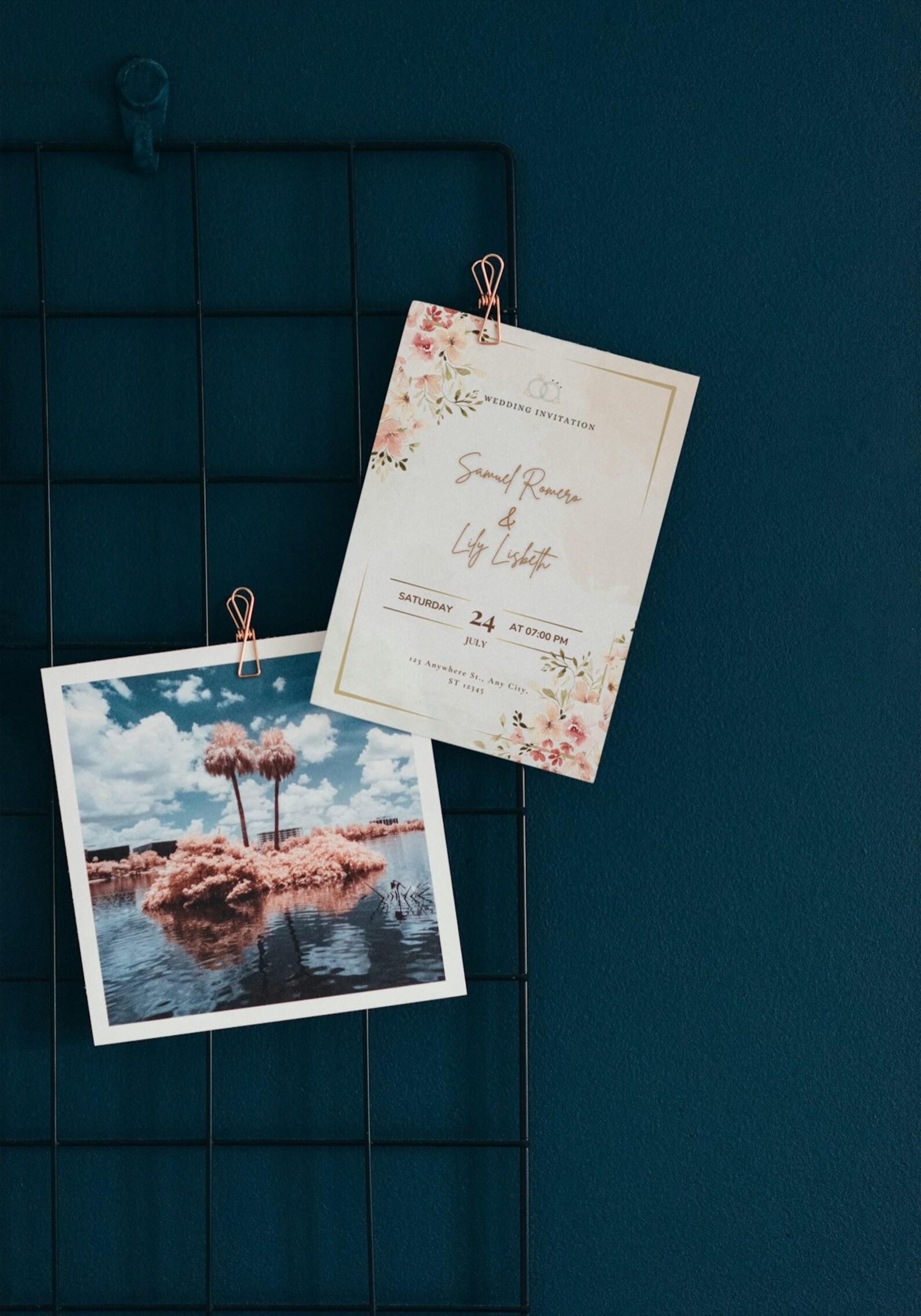 Wildflower Wedding Invitation Template: Editable Floral Design (digital ...