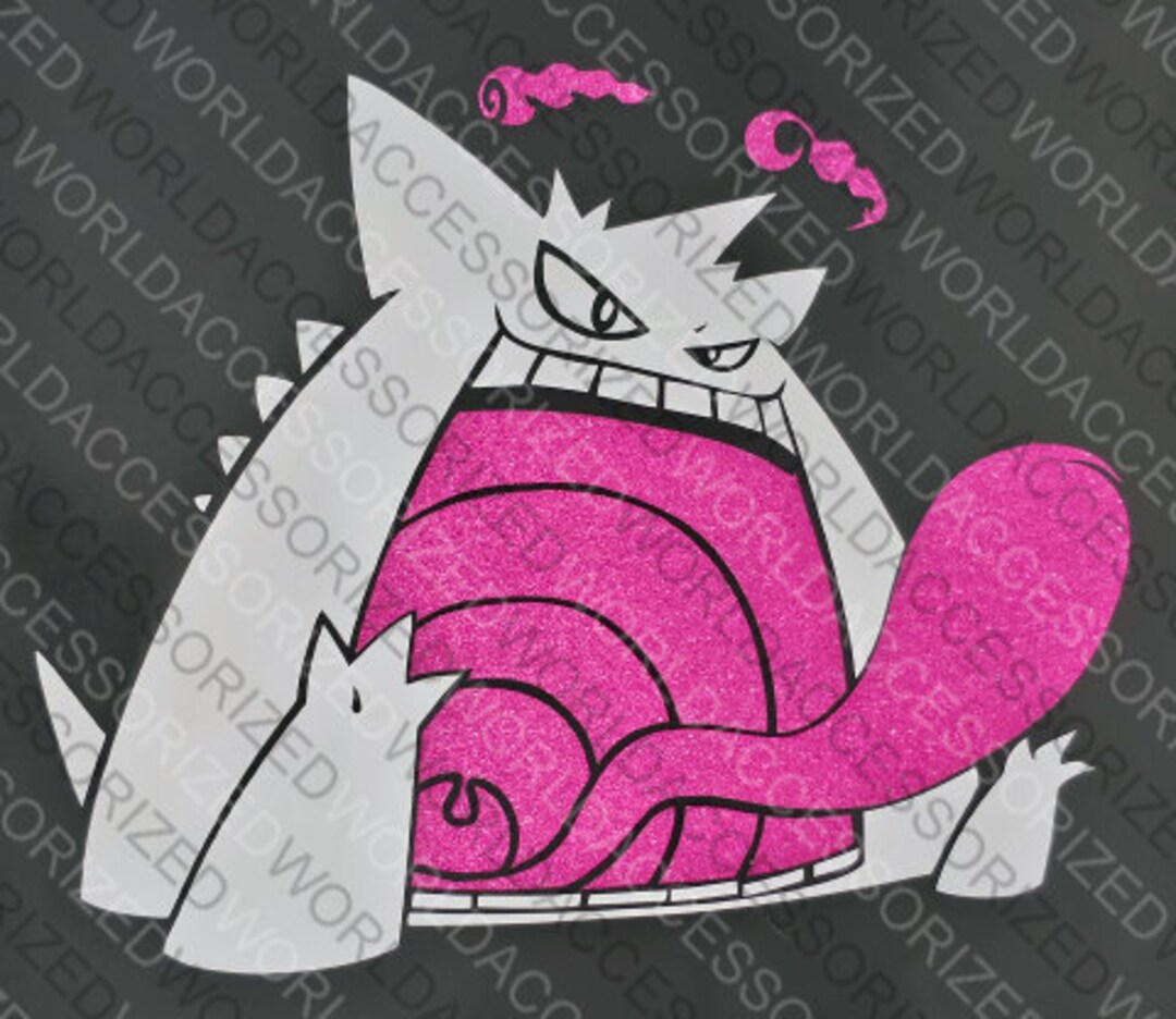 Gigantimax Gengar Vinyl Decal - Single/multi Colored Decor - Etsy