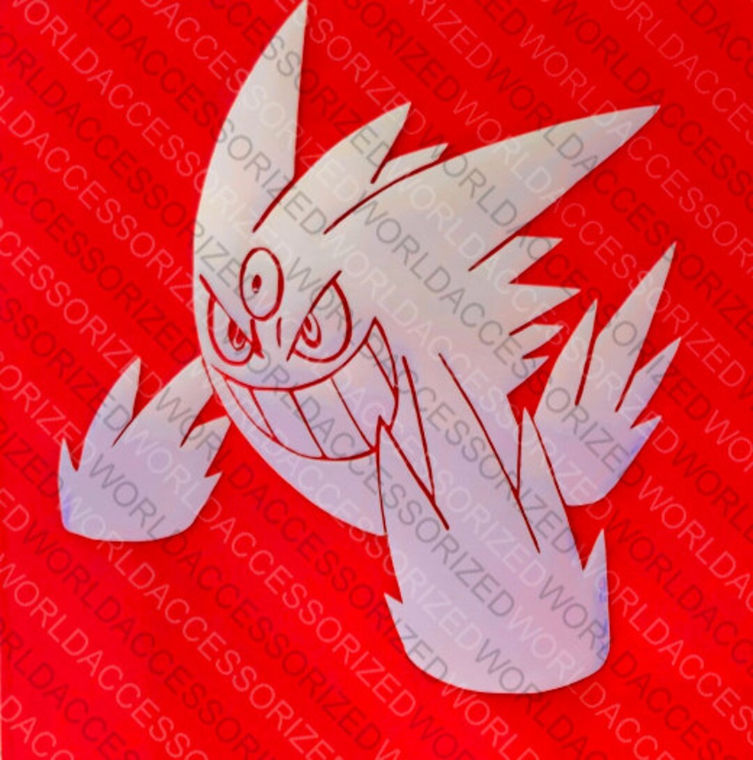 Mega Gengar Vinyl/vinyl Paper Decal - Etsy