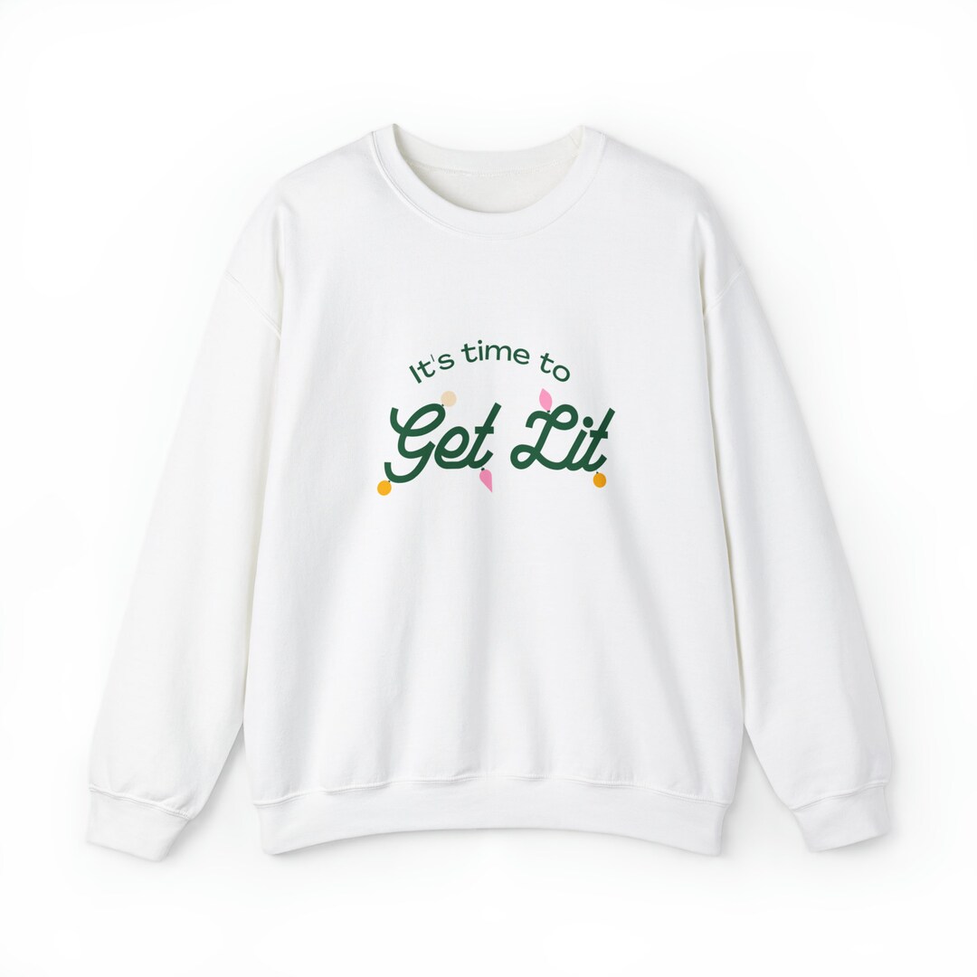 It's Time to Get Lit Front and Back Funny Christmas - Etsy