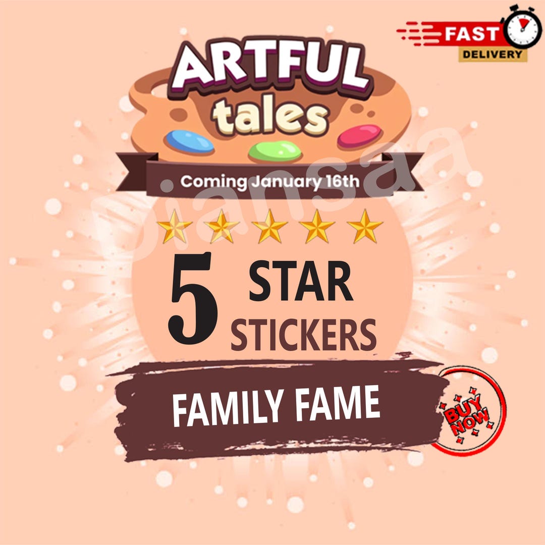 Mono Go Sticker 5 Star || FAMILY FAME || Available Fast Delivery - Etsy