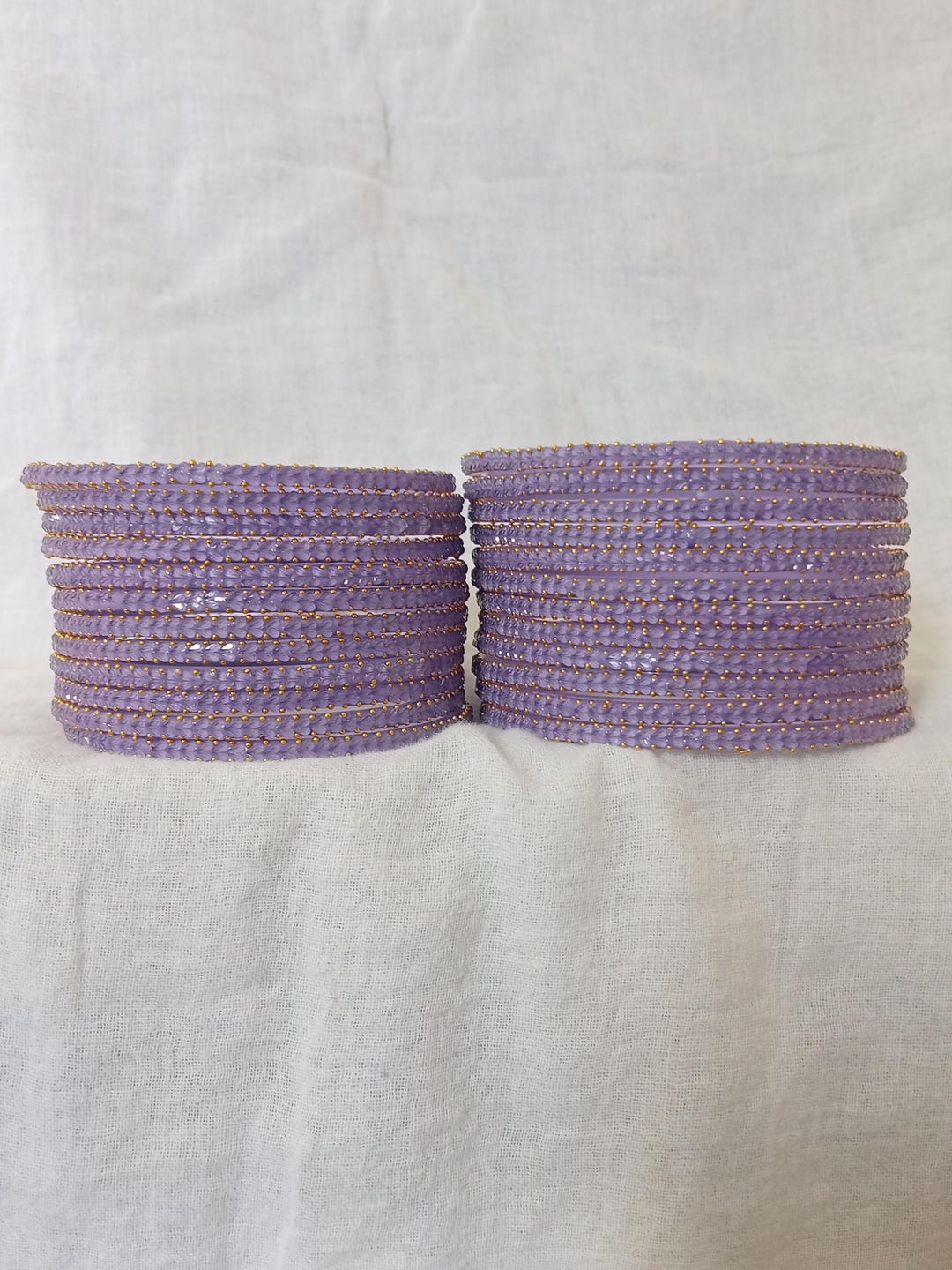 12 Glass Bangles Purple Color Women Fashion Bangles Accessories Glass ...