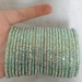12 Glass Bangles C GREEN Color Women Fashion Bangles Accessories Glass ...