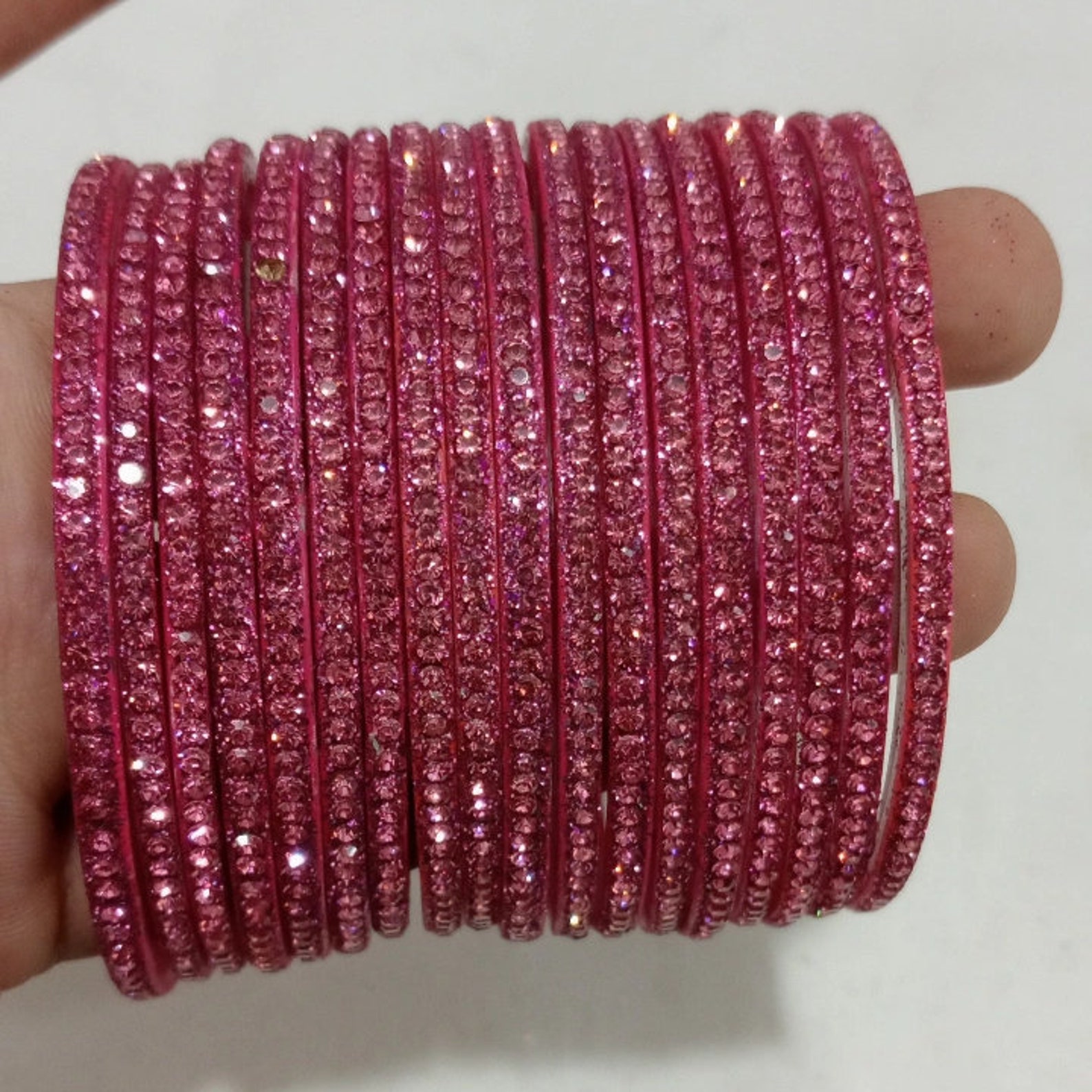 12 Glass Bangles Gajari Color Women Fashion Bangles Accessories Glass ...