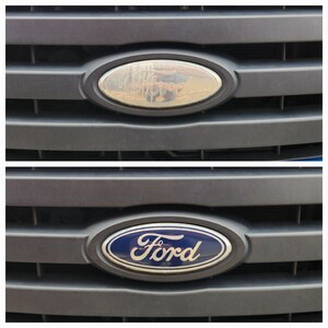 Ford blue Oval Vinyl Emblem Overlay Decal 2009-2024 Free Shipping - Etsy