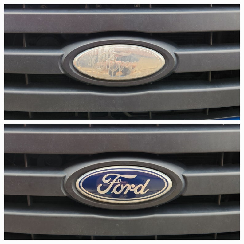 Ford blue Oval Vinyl Emblem Overlay Decal 2009-2024 Free Shipping - Etsy