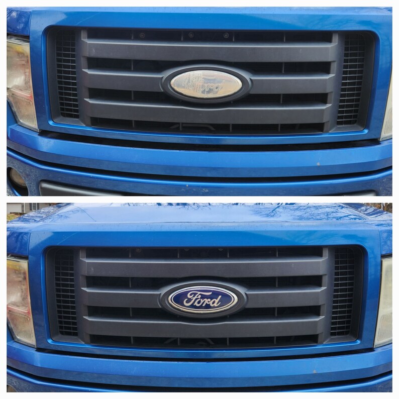 Ford blue Oval Vinyl Emblem Overlay Decal 2009-2024 Free Shipping - Etsy