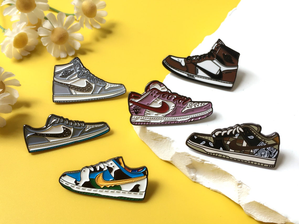 Classic Sneakers Enamel Pin Badge Pin Lapel Pin Collar Pin Gift for Her ...