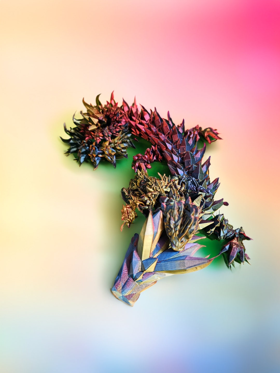 Articulated Dragon Daddy and His Tadling - Combo - Etsy