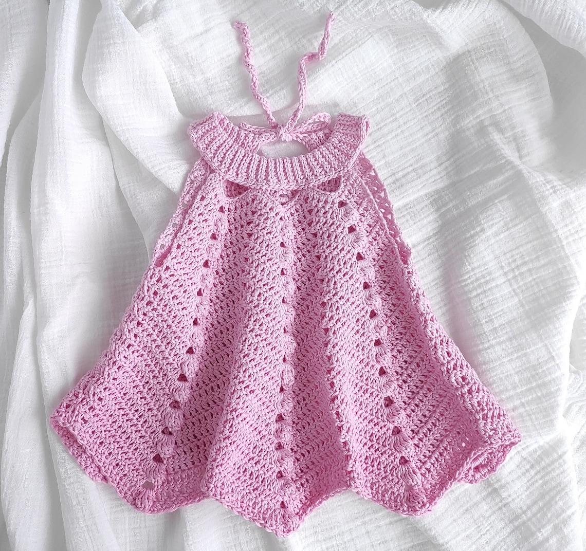 Crochet Pattern Baby Dress, Baby Sundress. 6 Sizes: Newborn - 3-4 Years ...