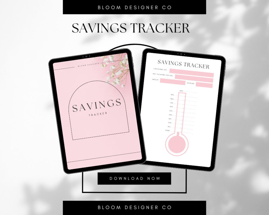 Digital Savings Tracker Savings Tracker Tracker Template - Etsy