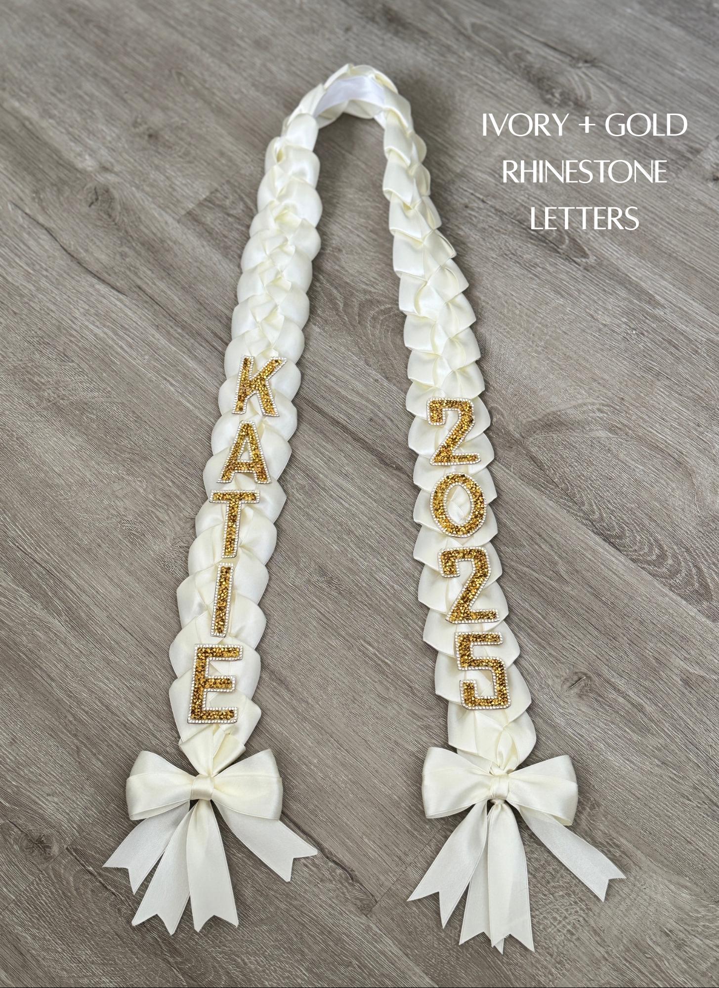 Custom Name Graduation Lei: Handmade Braided Satin Ribbon, 2025, 2026 ...