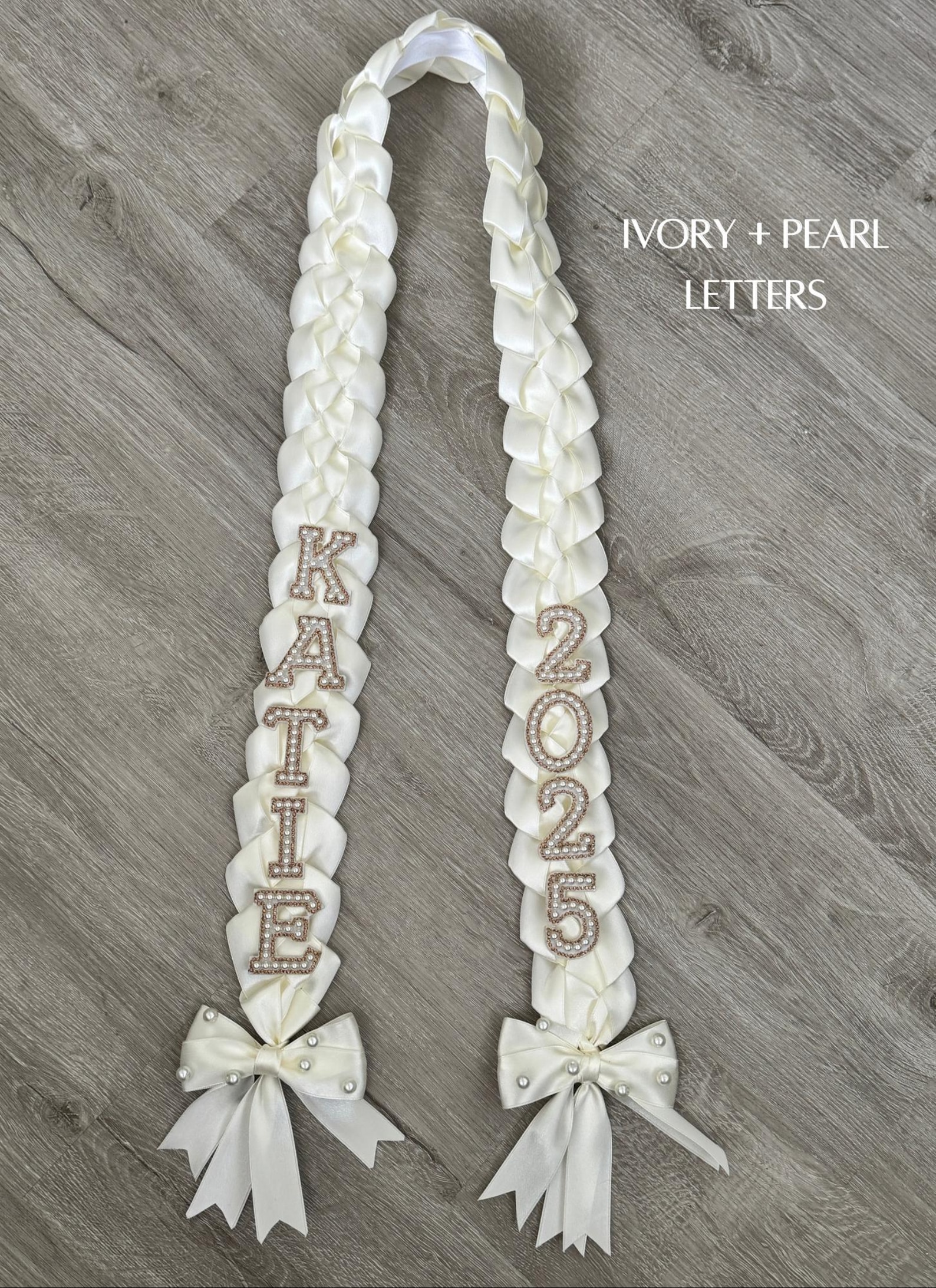 Custom Name Graduation Lei: Handmade Braided Satin Ribbon, 2025, 2026 ...