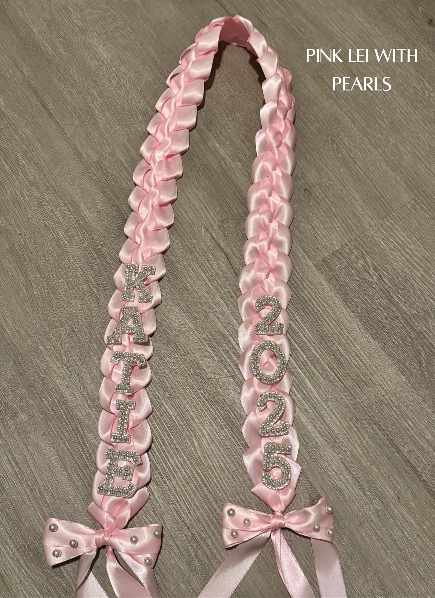 Custom Name Graduation Lei: Handmade Braided Satin Ribbon, 2025, 2026 ...