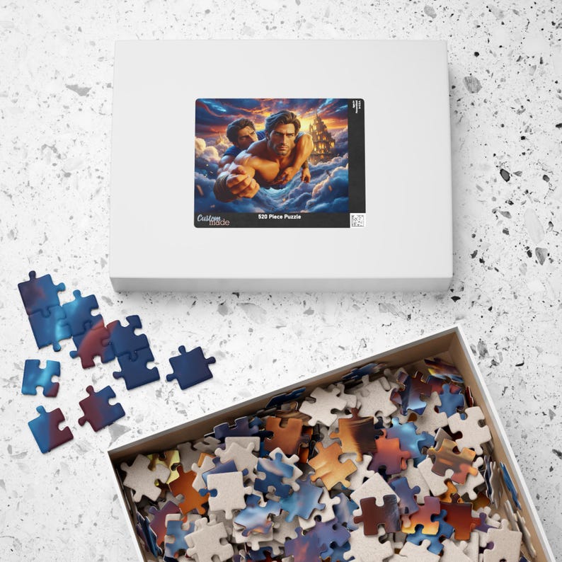 Gay-themed Fairytale Puzzle, LGBTQ+ Jigsaw , Pride Gift, Unique Adult ...