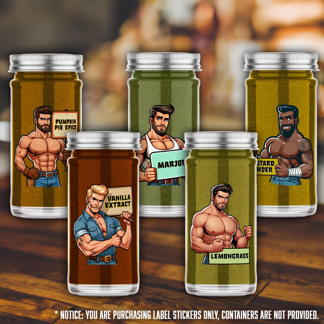 29 Label Spices Stickers Sheet Part 2 of 2 With Most Popular Spices and ...