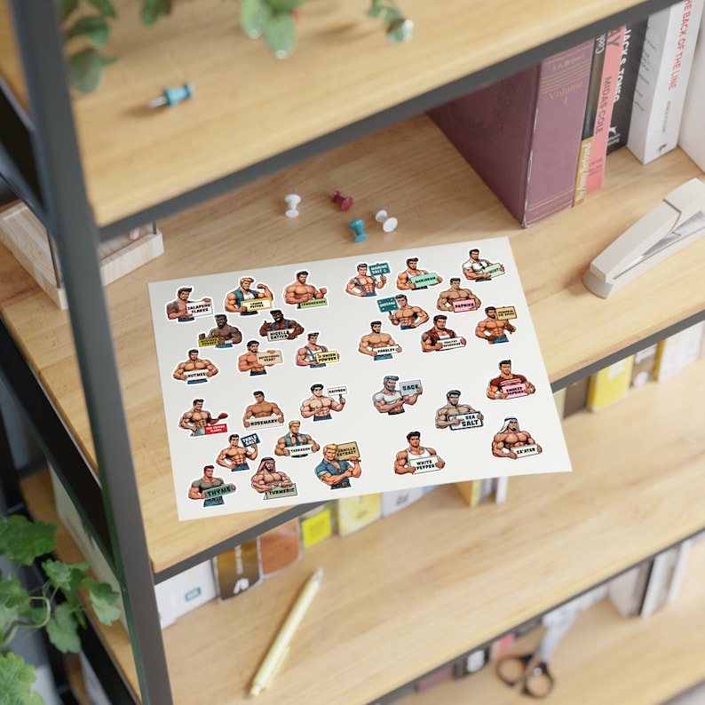 29 Label Spices Stickers Sheet Part 2 of 2 With Most Popular Spices and ...