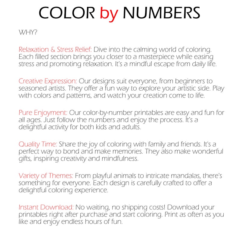 Colorir por Números na Rua Inglesa: Arteterapia para Imprimir (PDF, SVG ...