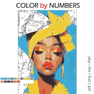 Vibrant Digital Color by Numbers for Procreate Paint by Numbers ...