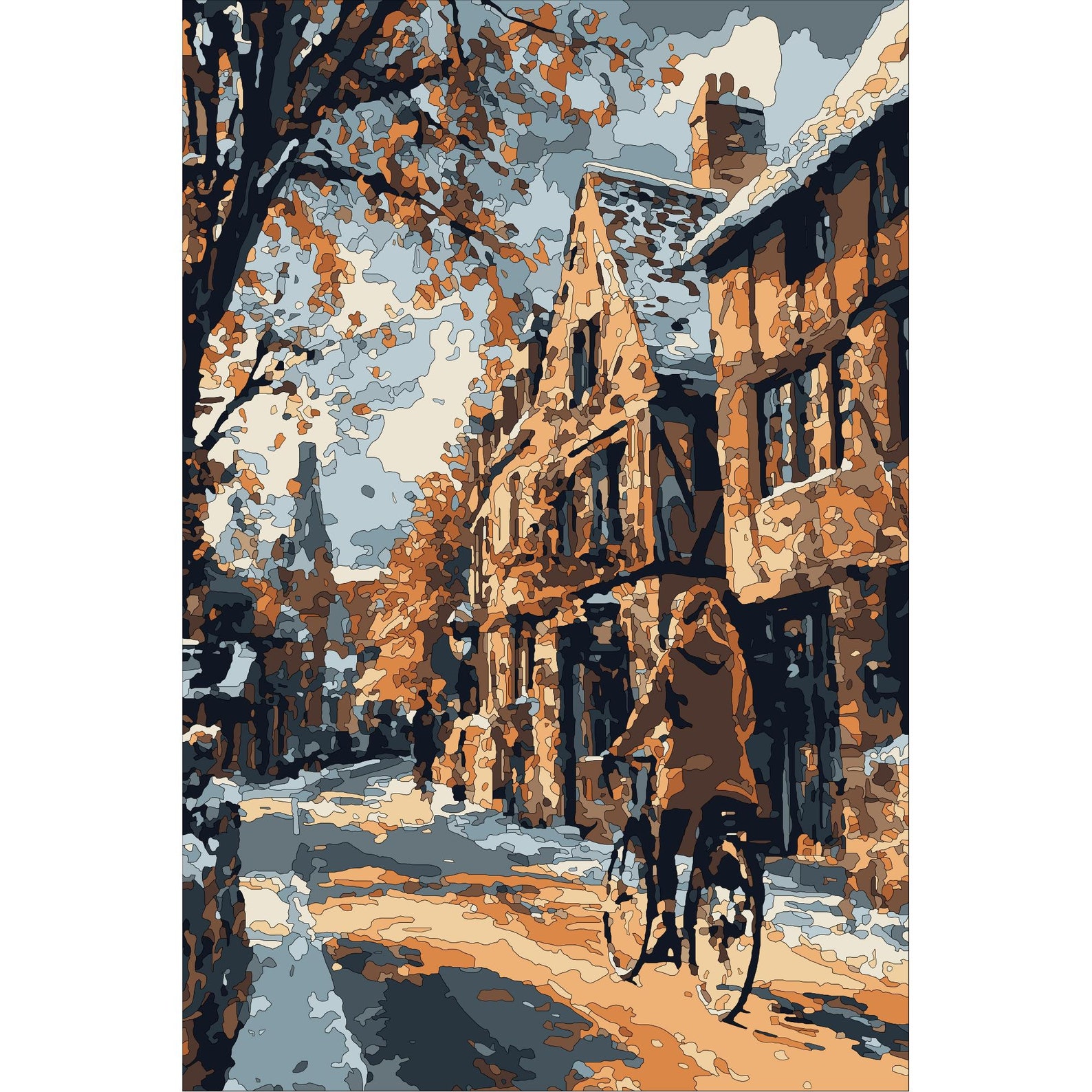 Color by Numbers for Adults | Girl Cycling Scotland | Printable Paint ...