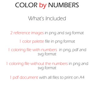 Vibrant Digital Color by Numbers for Procreate Paint by Numbers ...