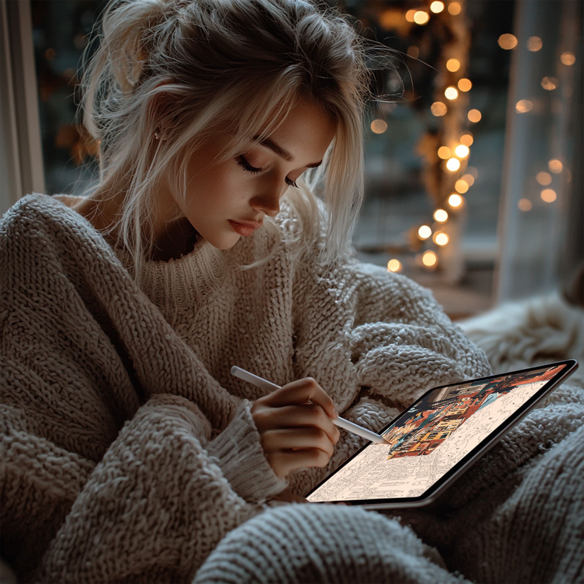 VW Bus Color by Numbers: Procreate Printable Art Kit (digital Download ...