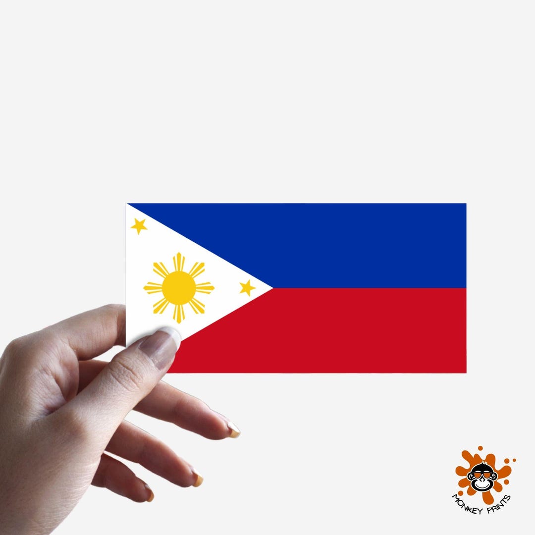 Philippines Flag Sticker Flag of Philippines Sticker Philippines Travel ...