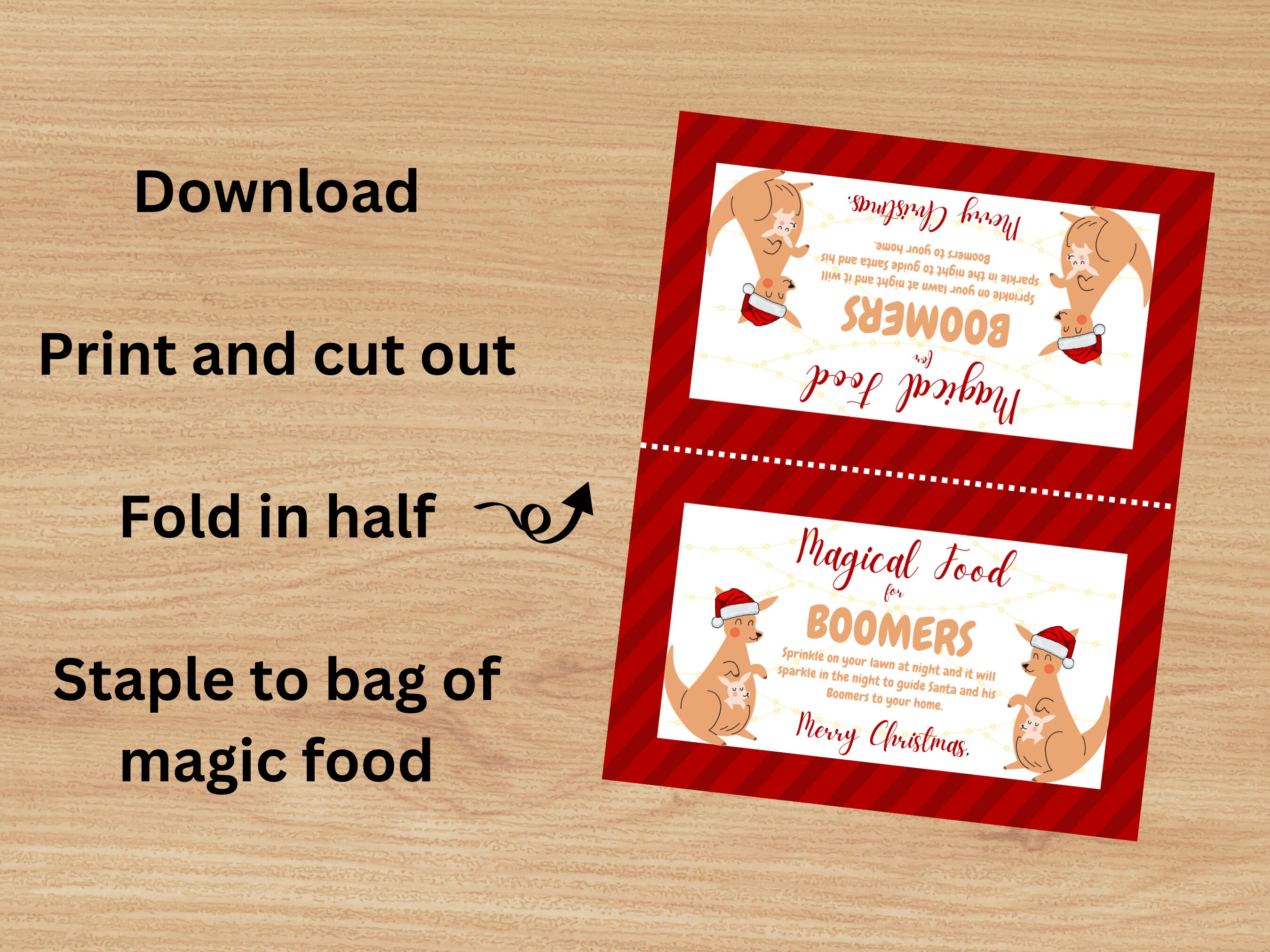 Magic Boomer Food Aussie Christmas Christmas Treat Bags Classroom ...