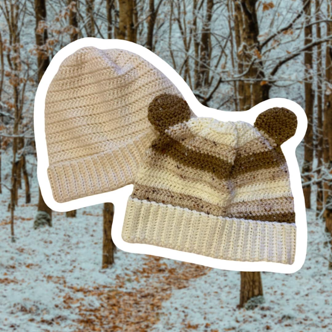 Herringbone Half Double Hat custom-made - Etsy