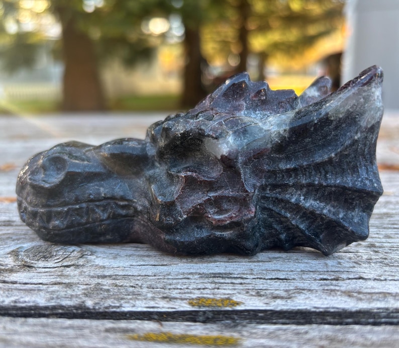 Garnet Dragon Head Carving – Protection, Strength, and Grounding - Etsy