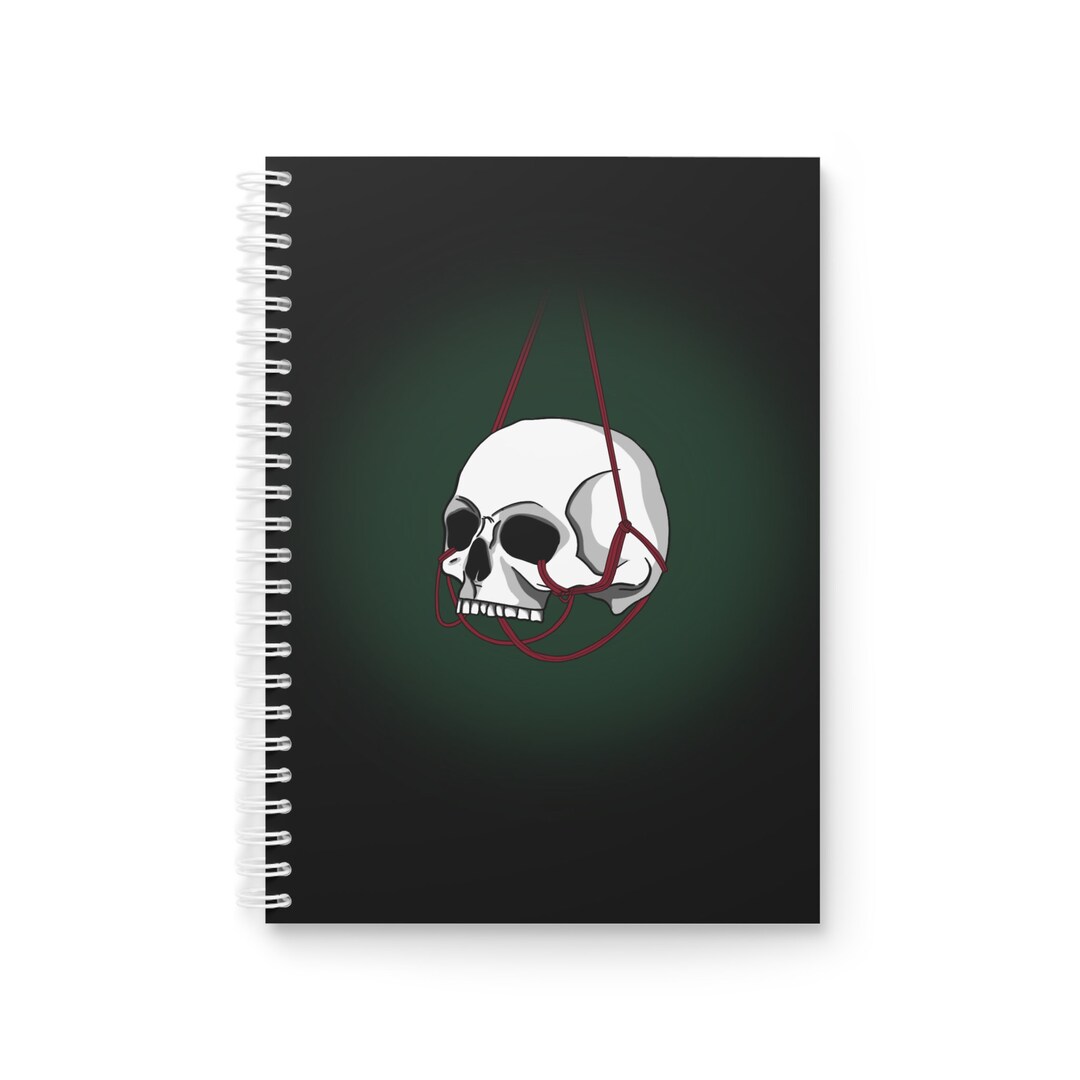 Spiral Notebook Shibari Skull, Shibari Skull Notebook - Etsy