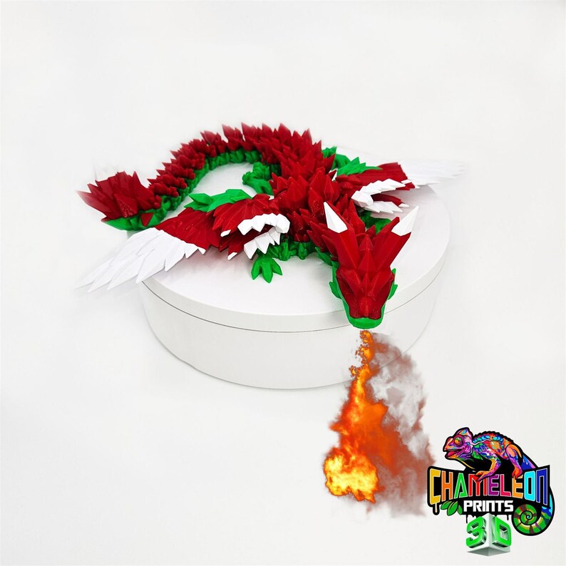 Welsh Crystal Winged Dragon, 3D Printed Dragon, Wales Souvenir ...
