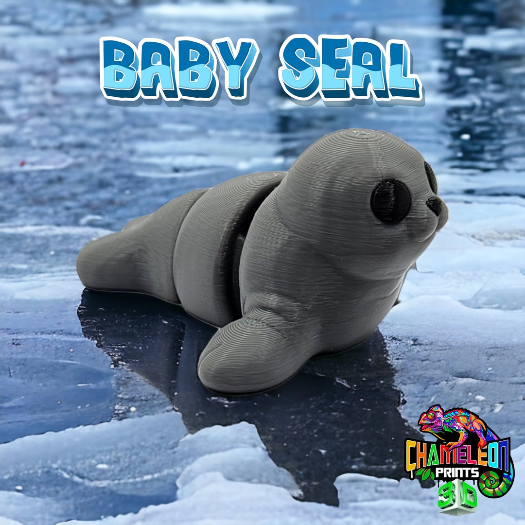 Baby Seal Fidget Toy, Colourful and Flexible, Stress Relief Toy, Gift ...