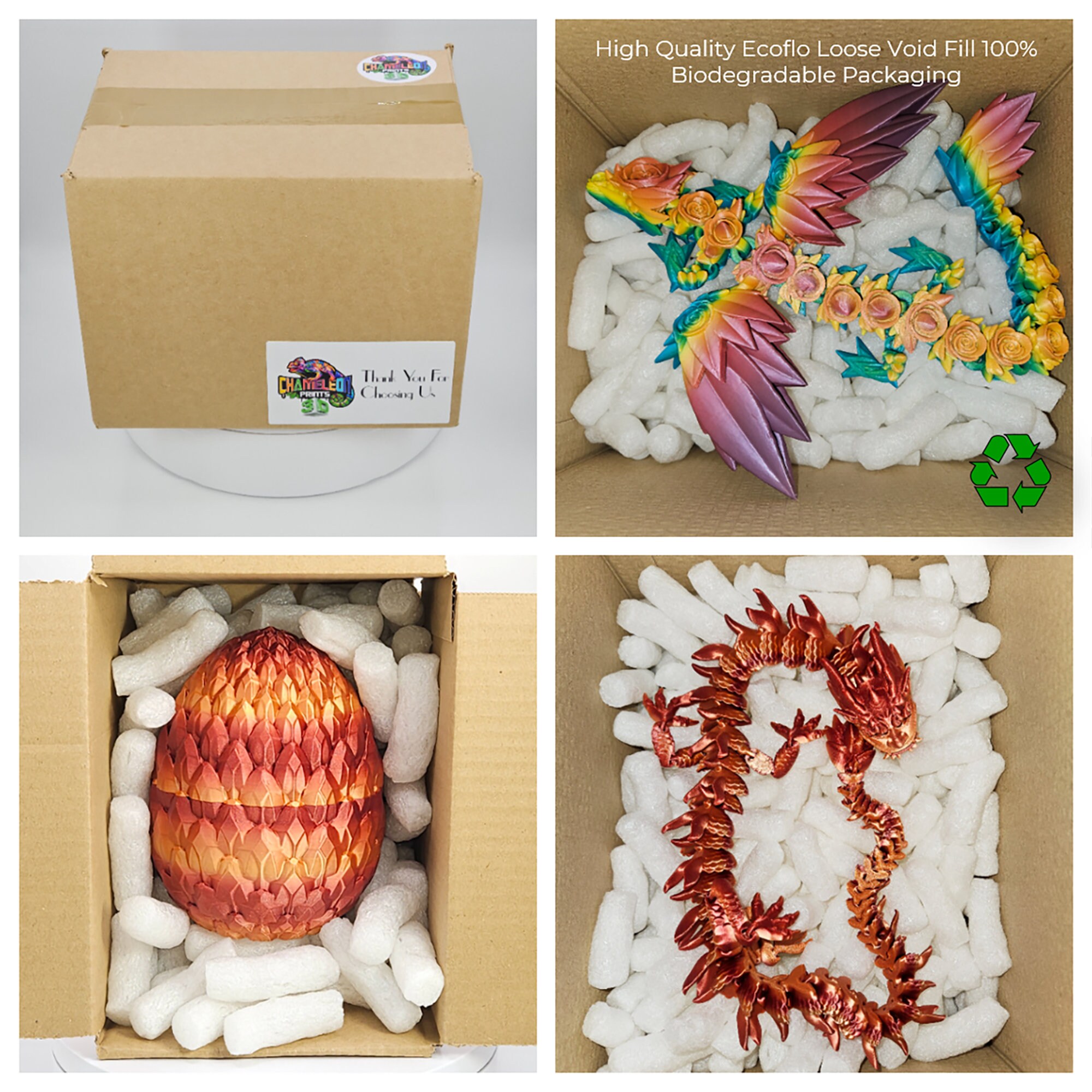 Welsh Crystal Winged Dragon 3D Printed Dragon Wales - Etsy