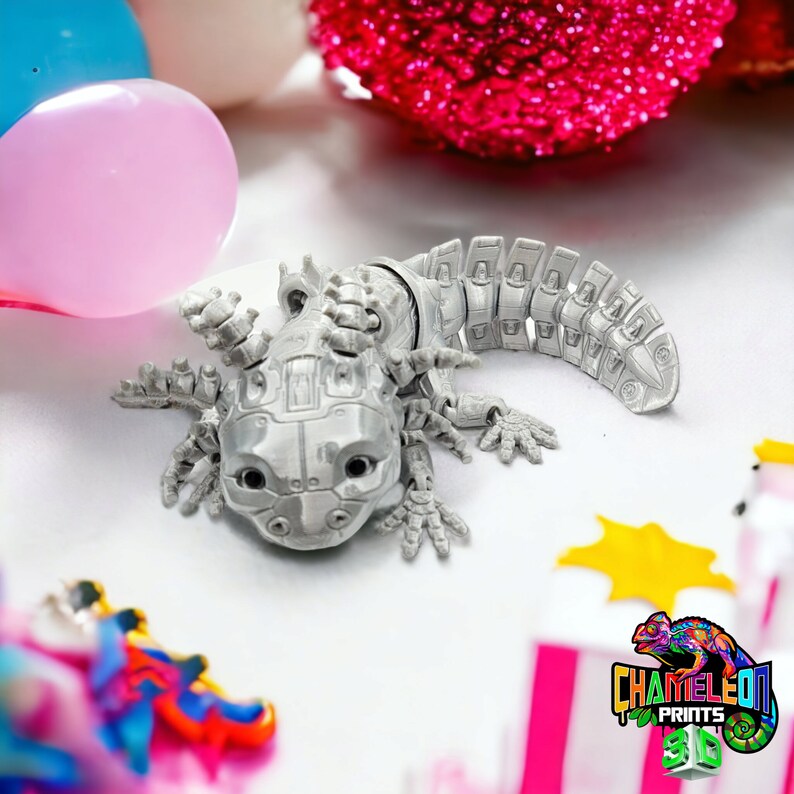 ROBOT Axolotl Articulated Flex Fidget Toy, Stress Relief Sensory Toy ...