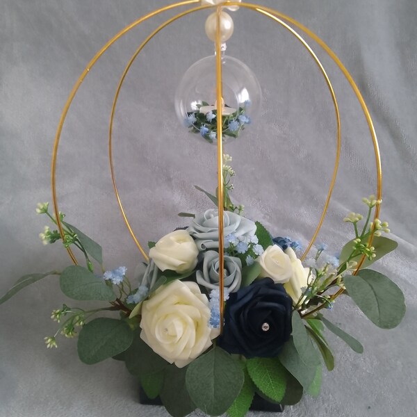 Floral Hoop Centerpiece - Etsy UK