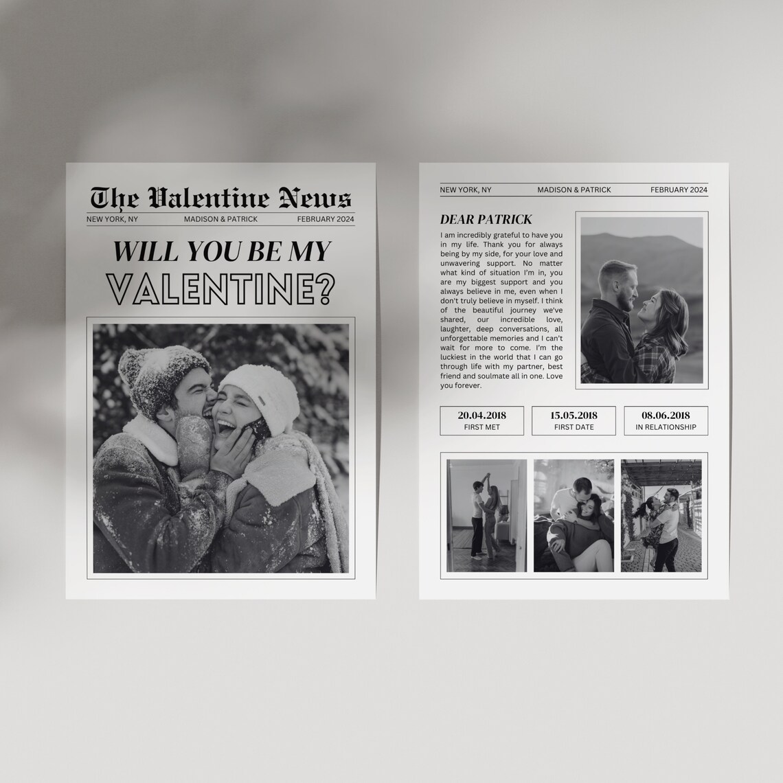 Valentines Day Newspaper Template, Newspaper Flower Bouquet Wrap ...