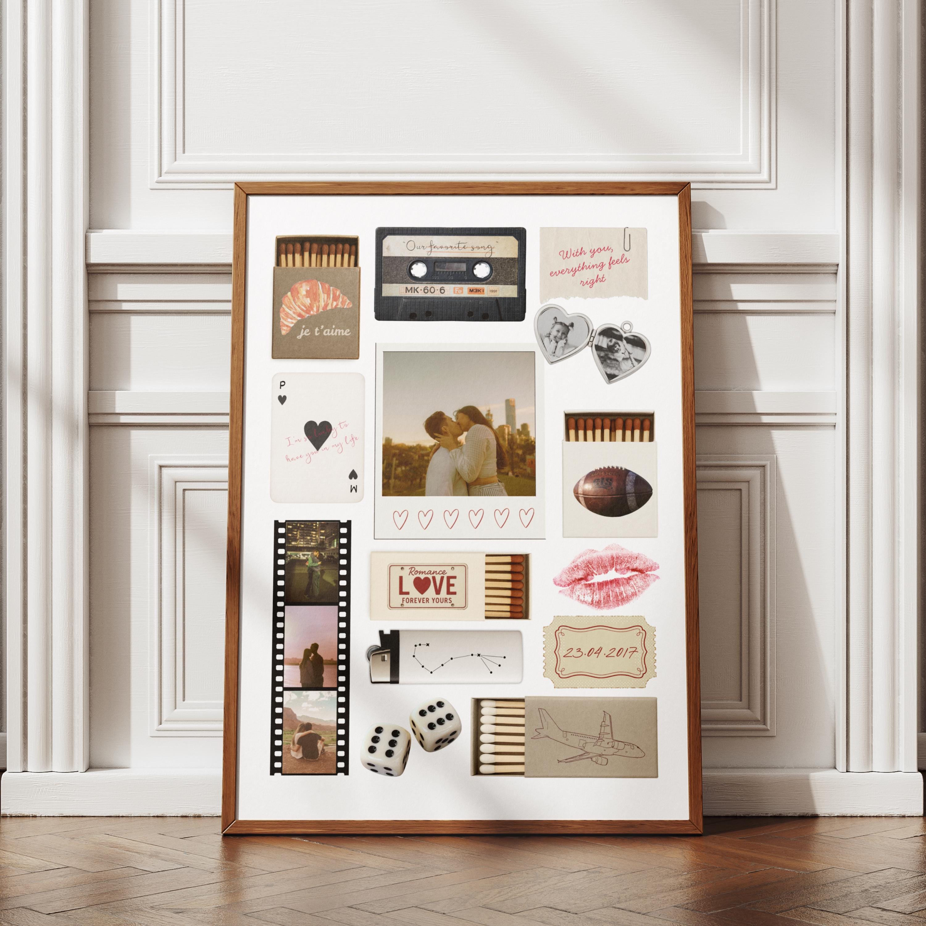 Editable Matchbook Poster Template: Custom Collage Wall Art (digital ...