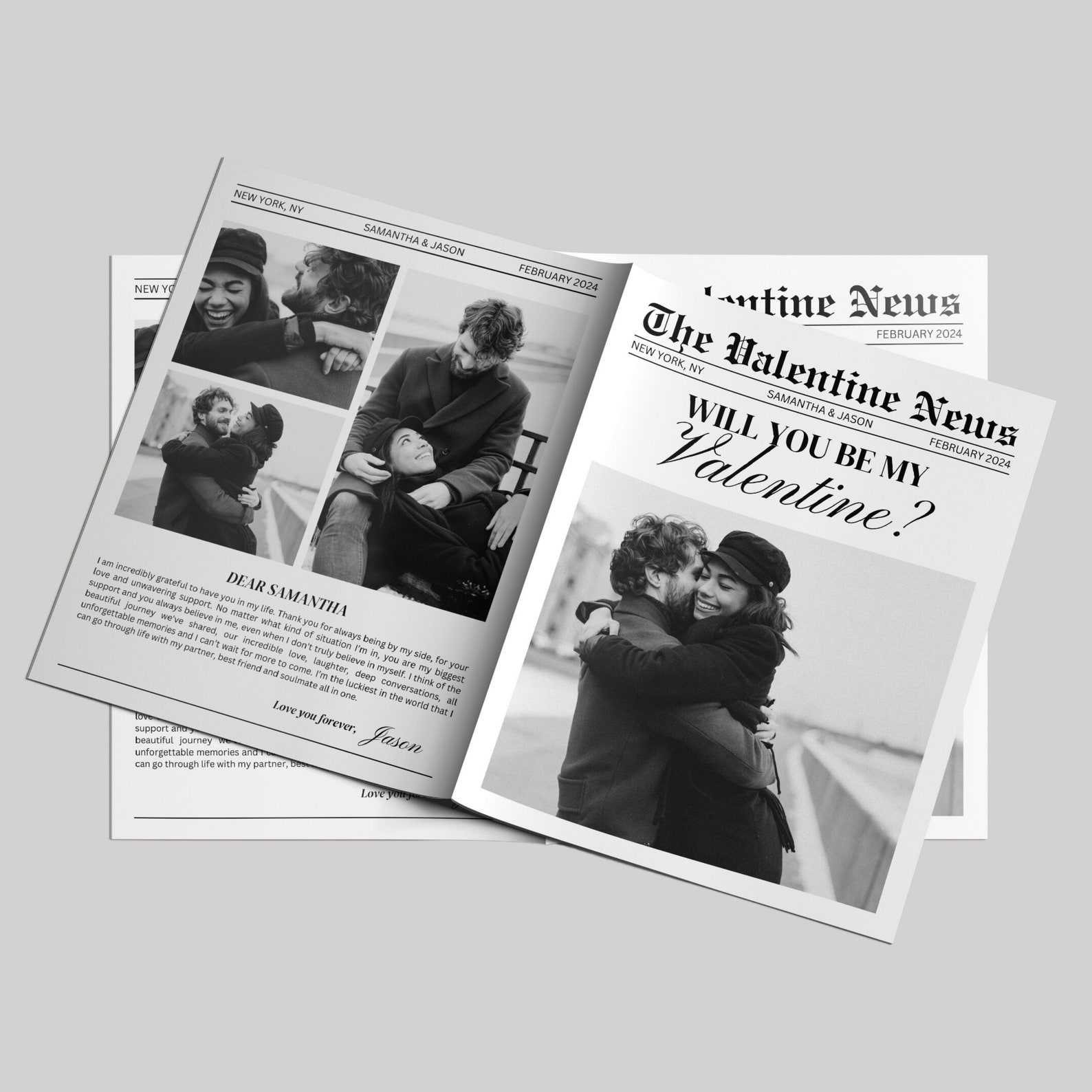 Valentines Day Newspaper Template, Newspaper Flower Bouquet Wrap ...