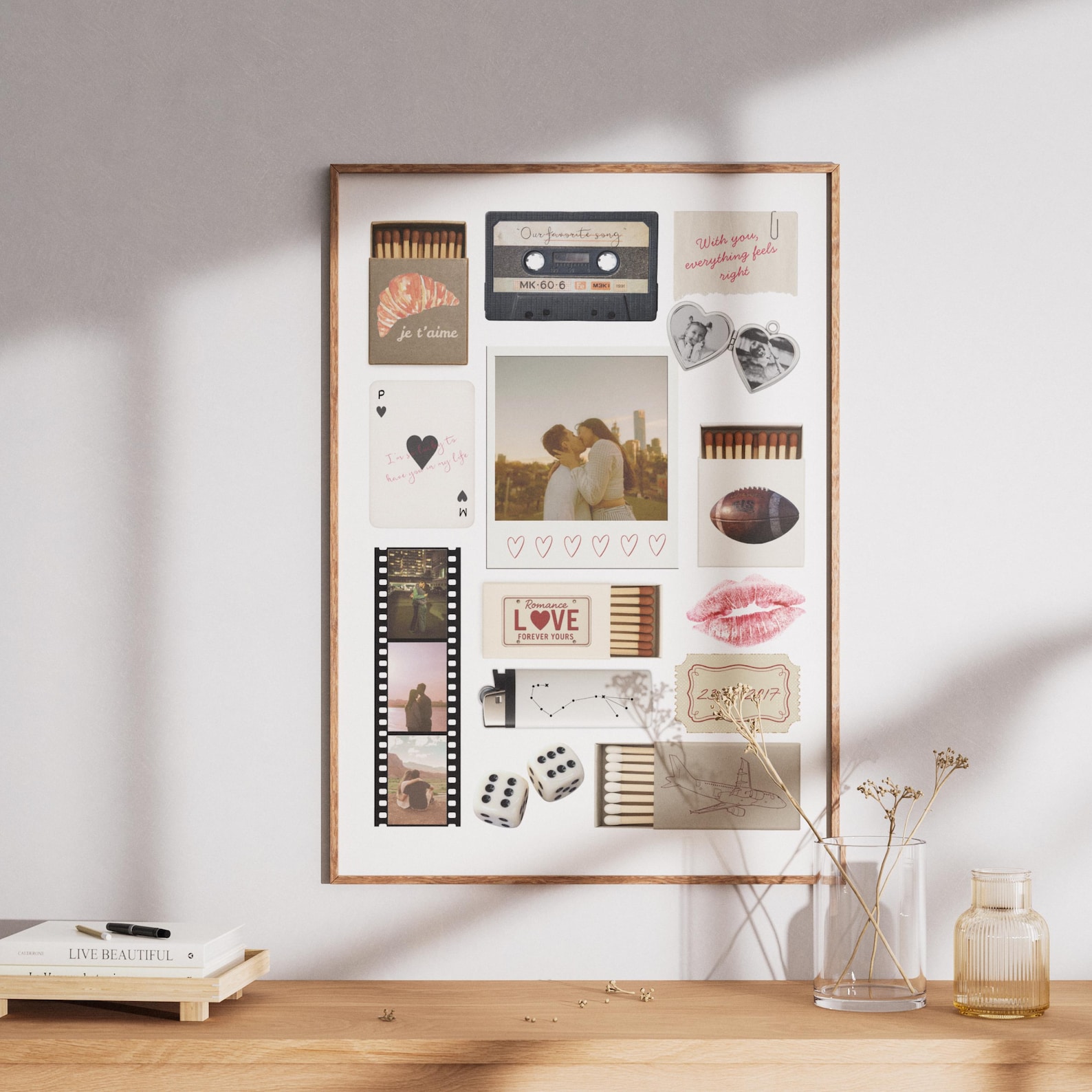 Editable Matchbook Poster Template: Custom Collage Wall Art (digital ...