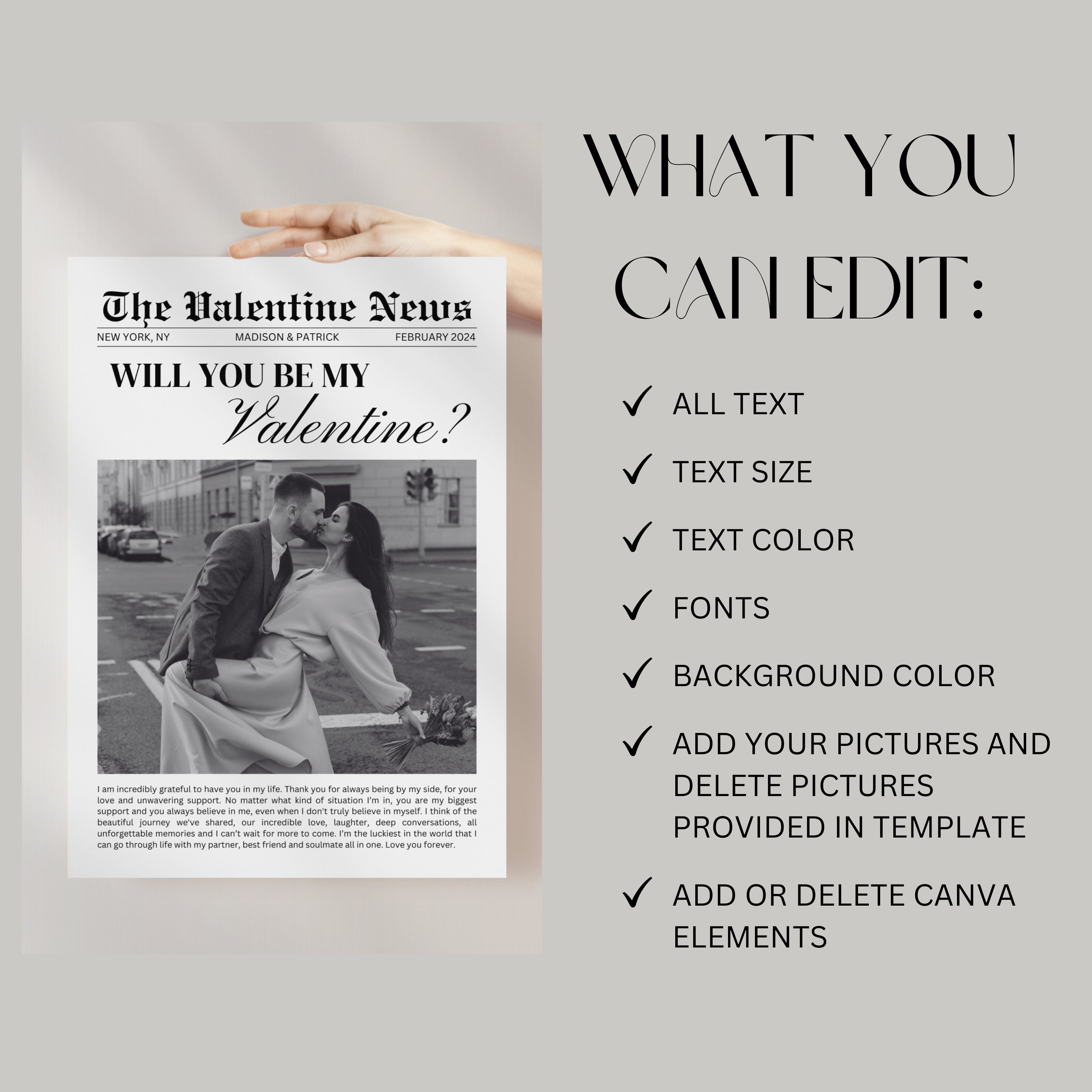 Valentines Day Newspaper Template, Newspaper Flower Bouquet Wrap ...