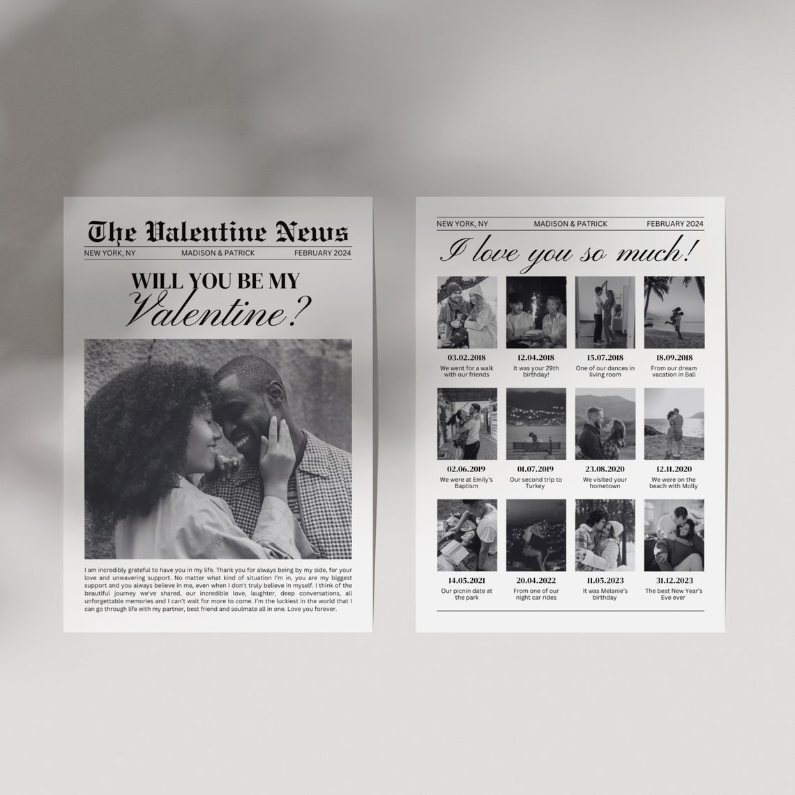 Valentines Day Newspaper Template, Newspaper Flower Bouquet Wrap ...