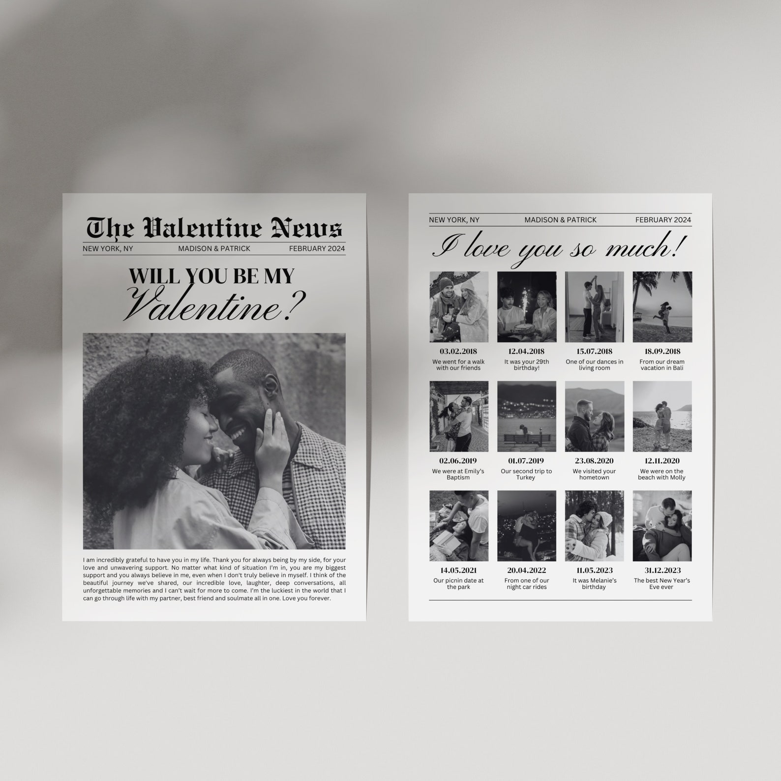 Valentines Day Newspaper Template, Newspaper Flower Bouquet Wrap ...