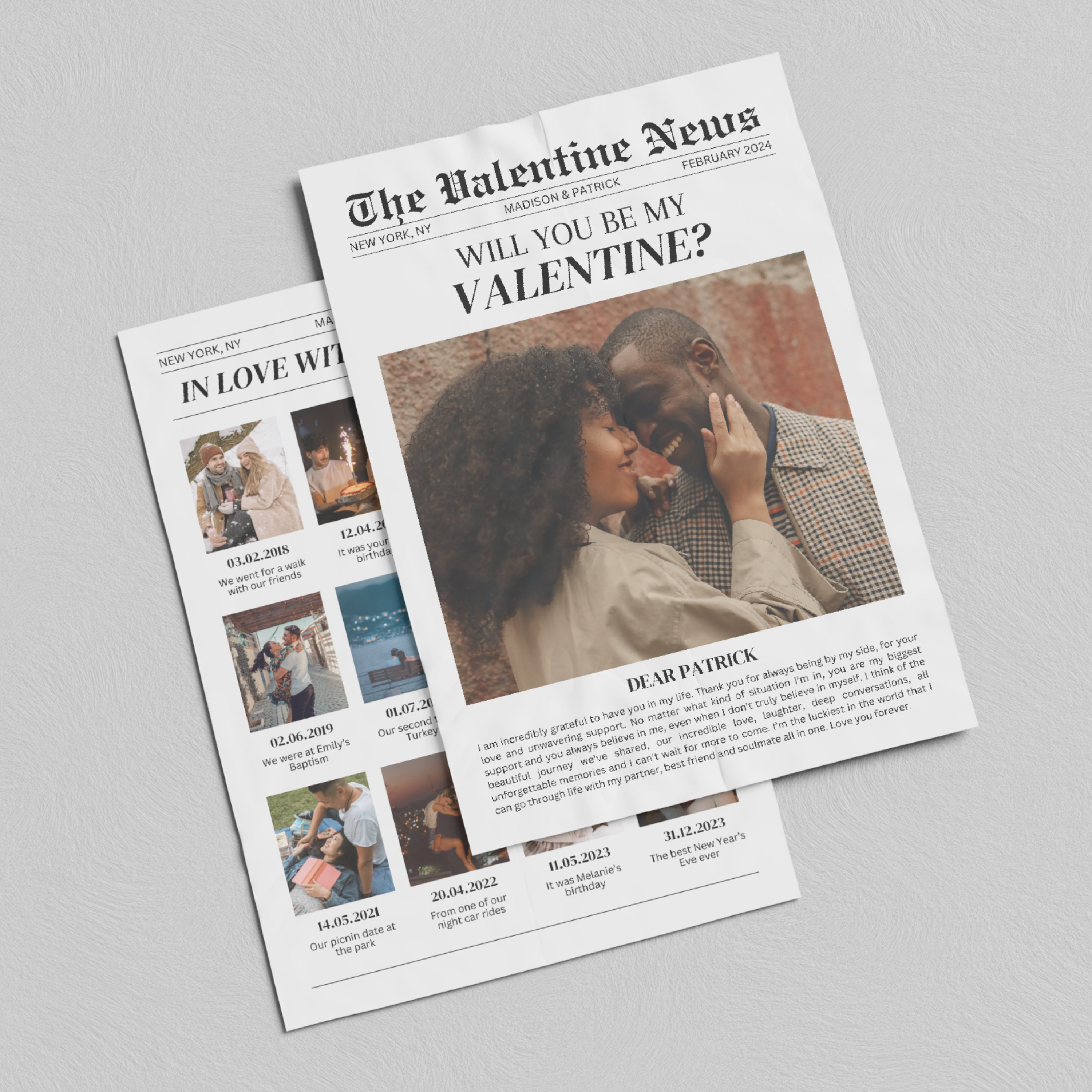 Valentines Day Newspaper Template, Newspaper Flower Bouquet Wrap ...