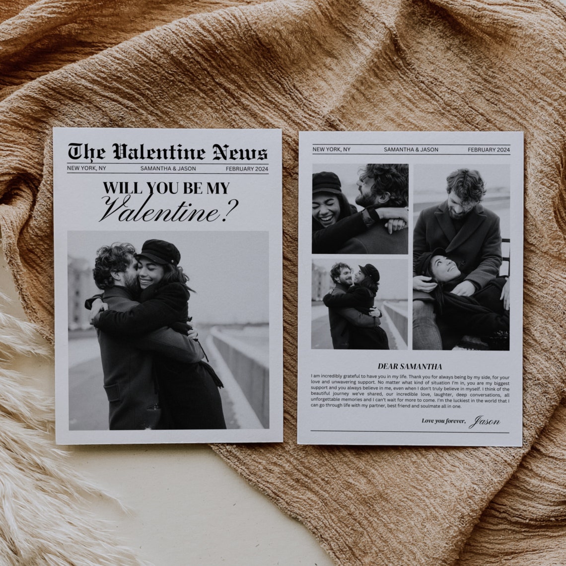 Valentines Day Newspaper Template, Newspaper Flower Bouquet Wrap ...