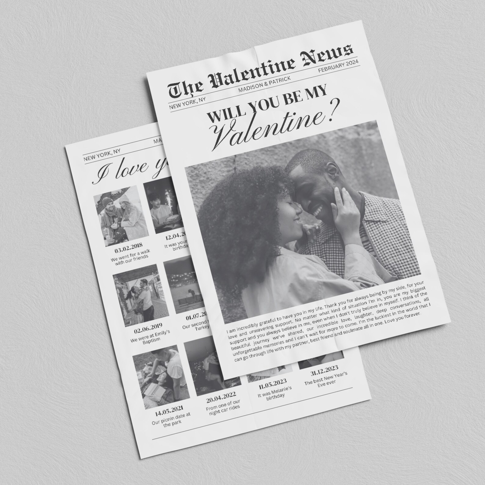 Valentines Day Newspaper Template, Newspaper Flower Bouquet Wrap ...