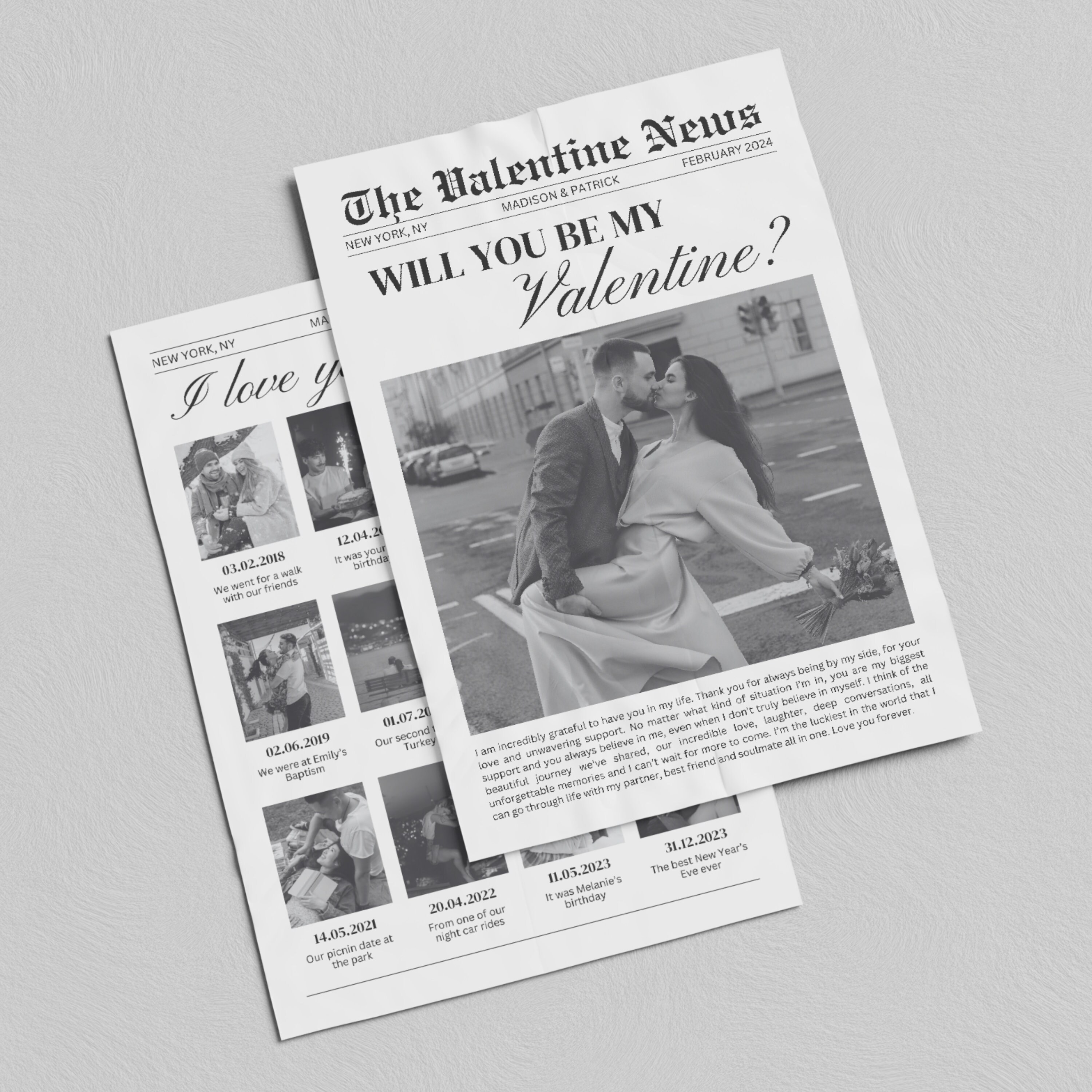 Valentines Day Newspaper Template, Newspaper Flower Bouquet Wrap ...