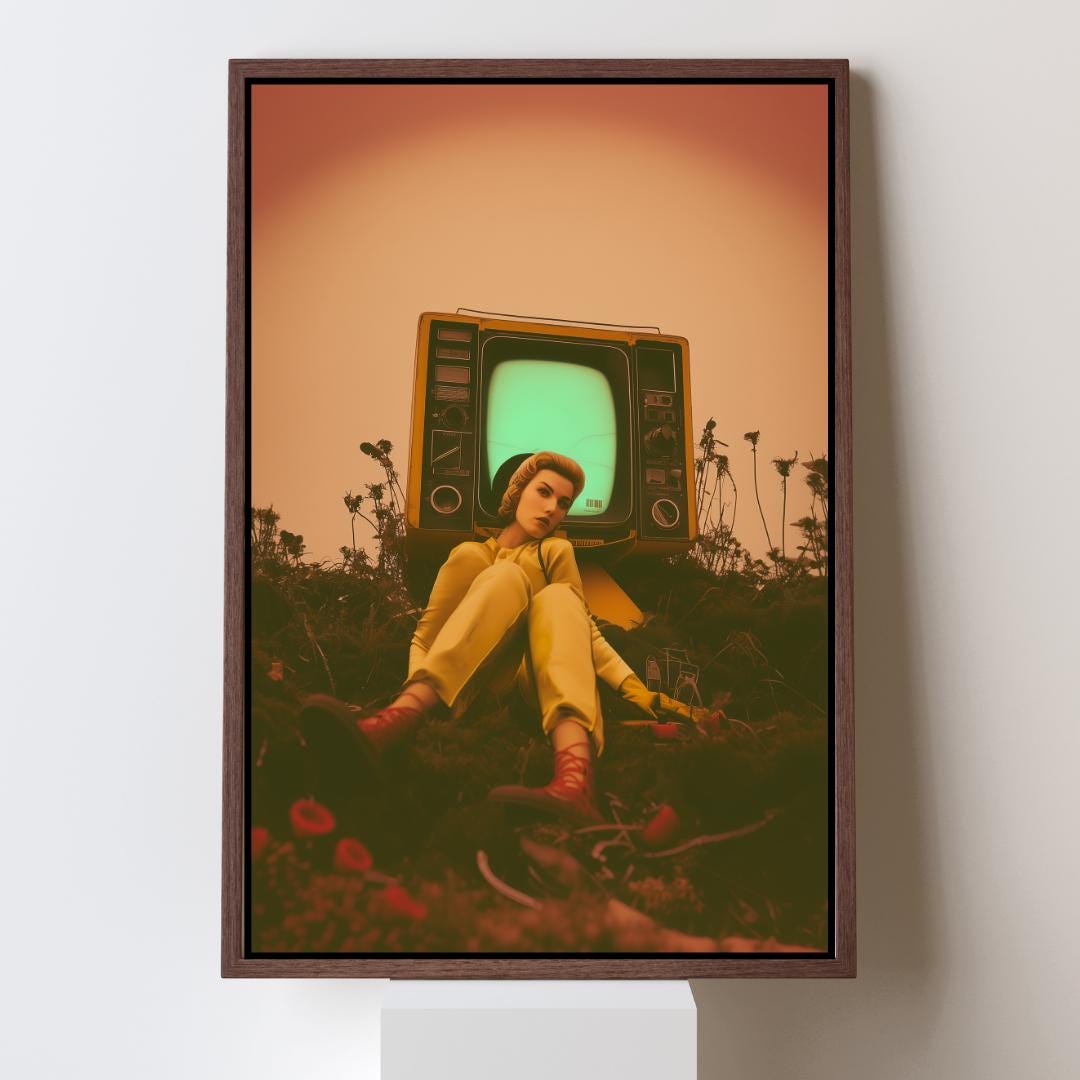 Surreal Art Print Dystopian Future Wasteland Scenic Portrait Sci-fi ...