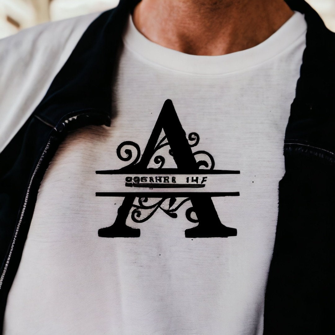 Split Monogram SVG, Letter Font, Split Monogram Svg, Split Letter Svg ...