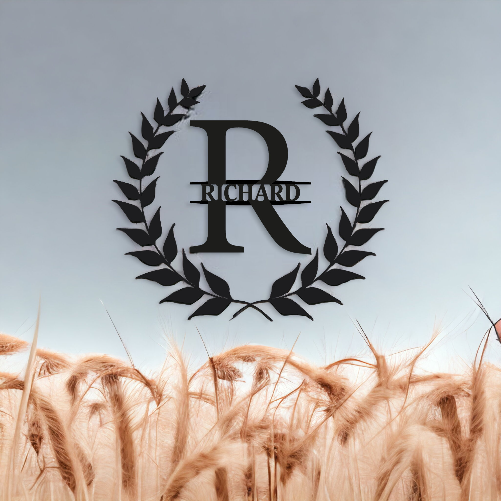 Split Monogram SVG/DXF/PNG, Split Monogram Frame Alphabet, Family ...